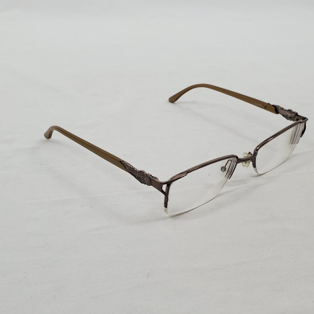 Bcbgmaxazria Piper Sand Gold Eyeglass Frame Women - Gem